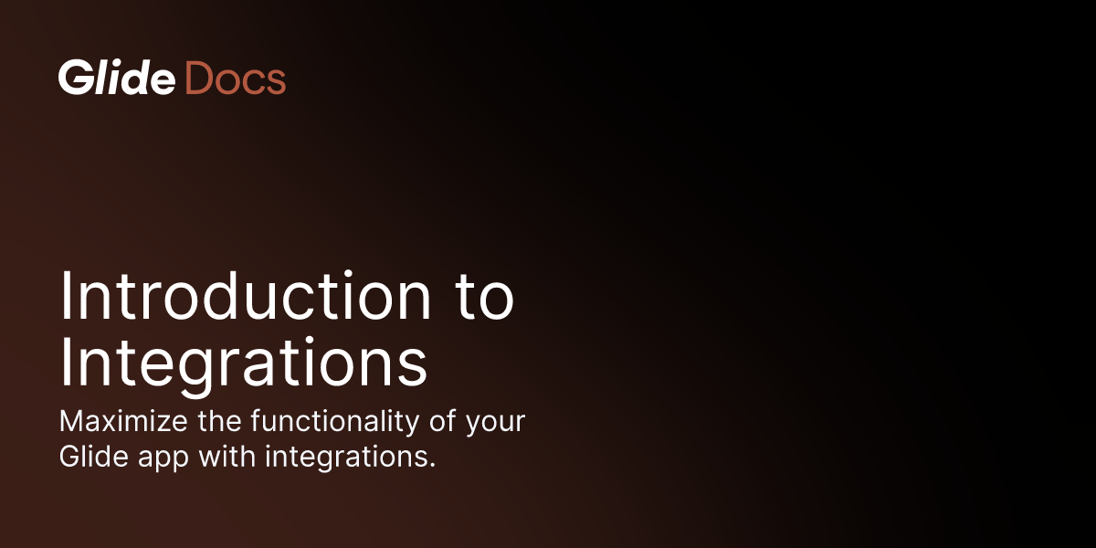 Introduction to Integrations